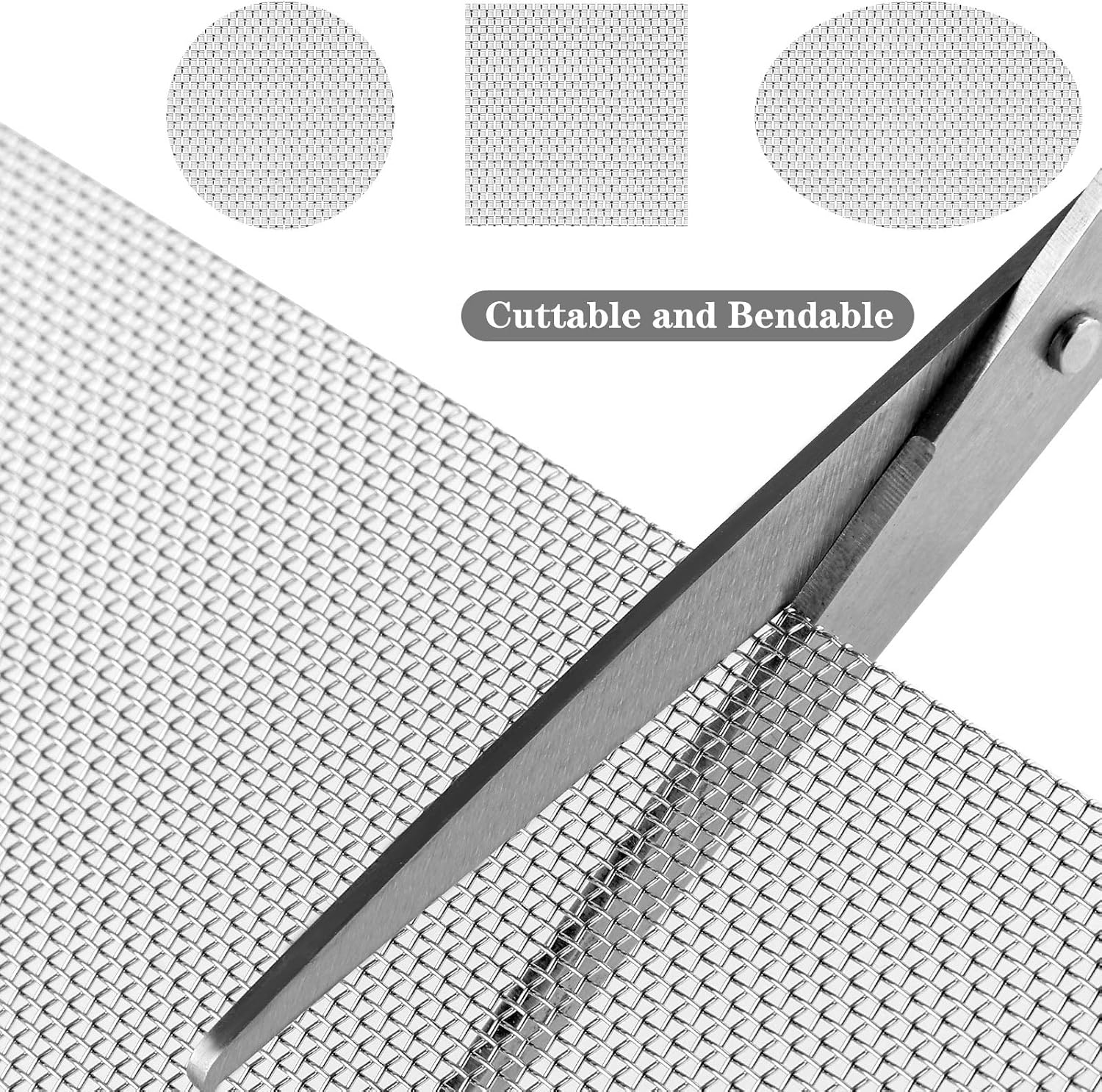 URATOT 4 Packs 304 Stainless Steel Woven Wire Mesh 20 Mesh 15 x 21 cm ...