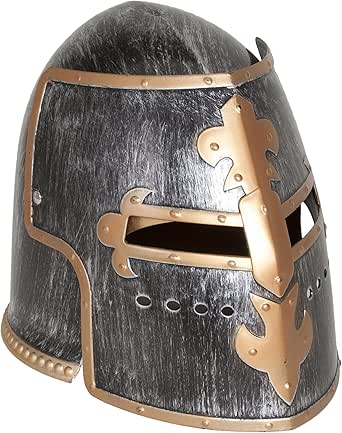 Amazon.com: Jacobson Hat Company Men's Antiqued Pewter Knight Helmet ...