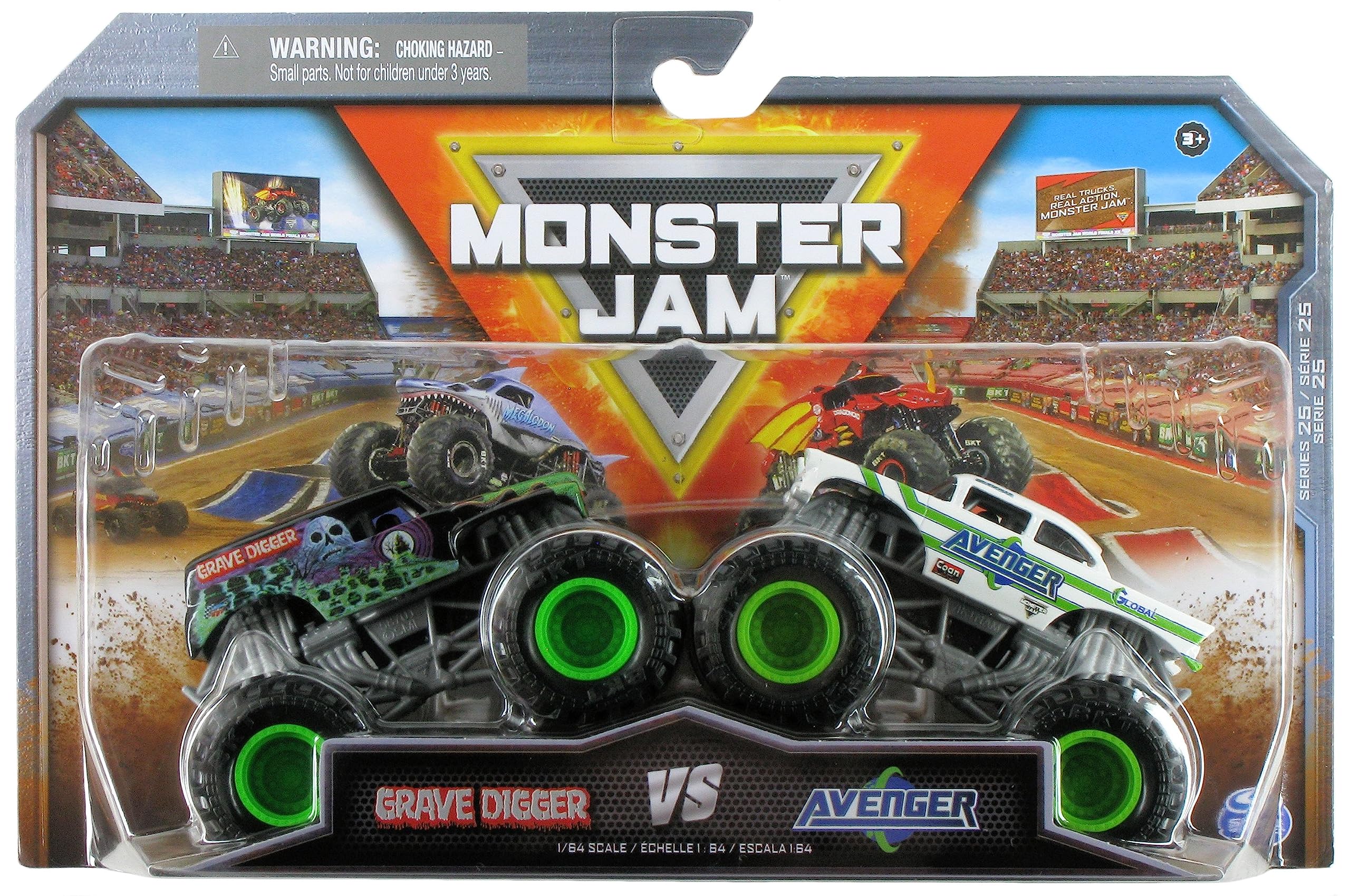 Mua Monster Jam 2023 Official 1:64 Scale Diecast Truck 2-Pack Series 25 ...