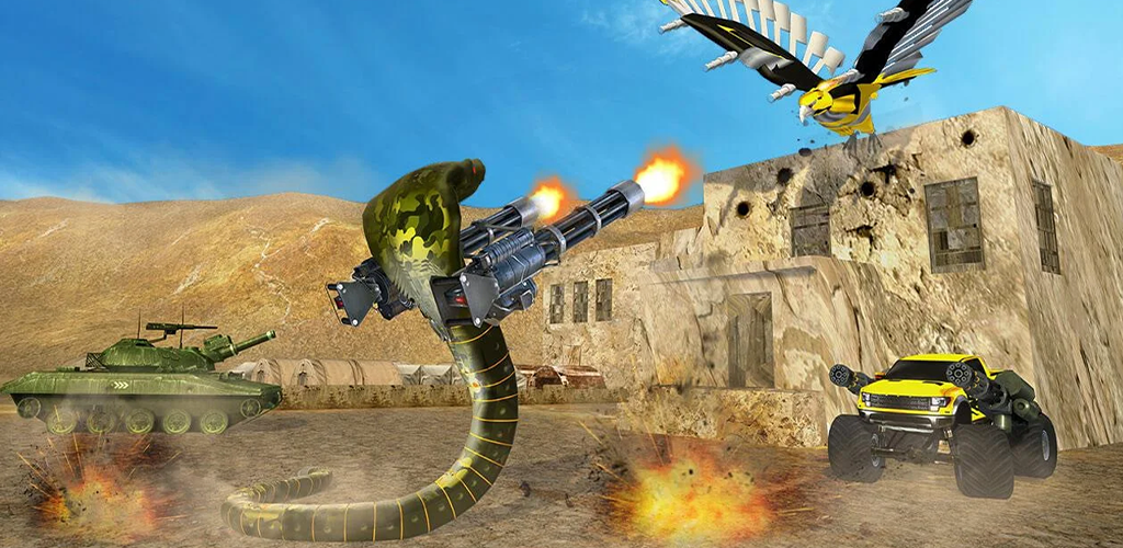 Real Snake Multirobot Transformation Fighting War Games; Free Offline ...