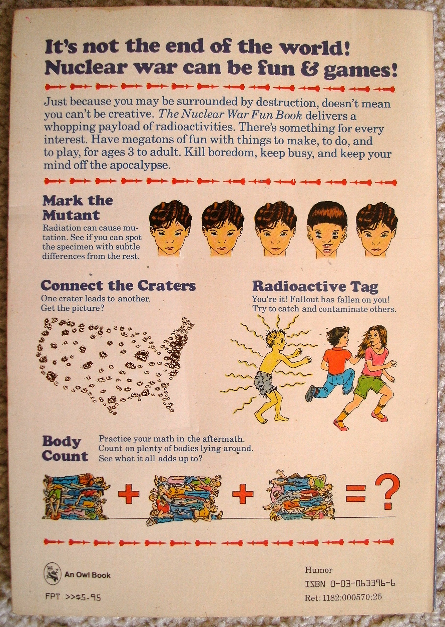 'The Nuclear War Fun Book' Cold War retro-humor published 1982 : r ...