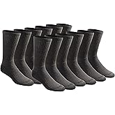 Amazon.com: Dickies Men's Dri-Tech Original Moisture Control Crew Socks ...