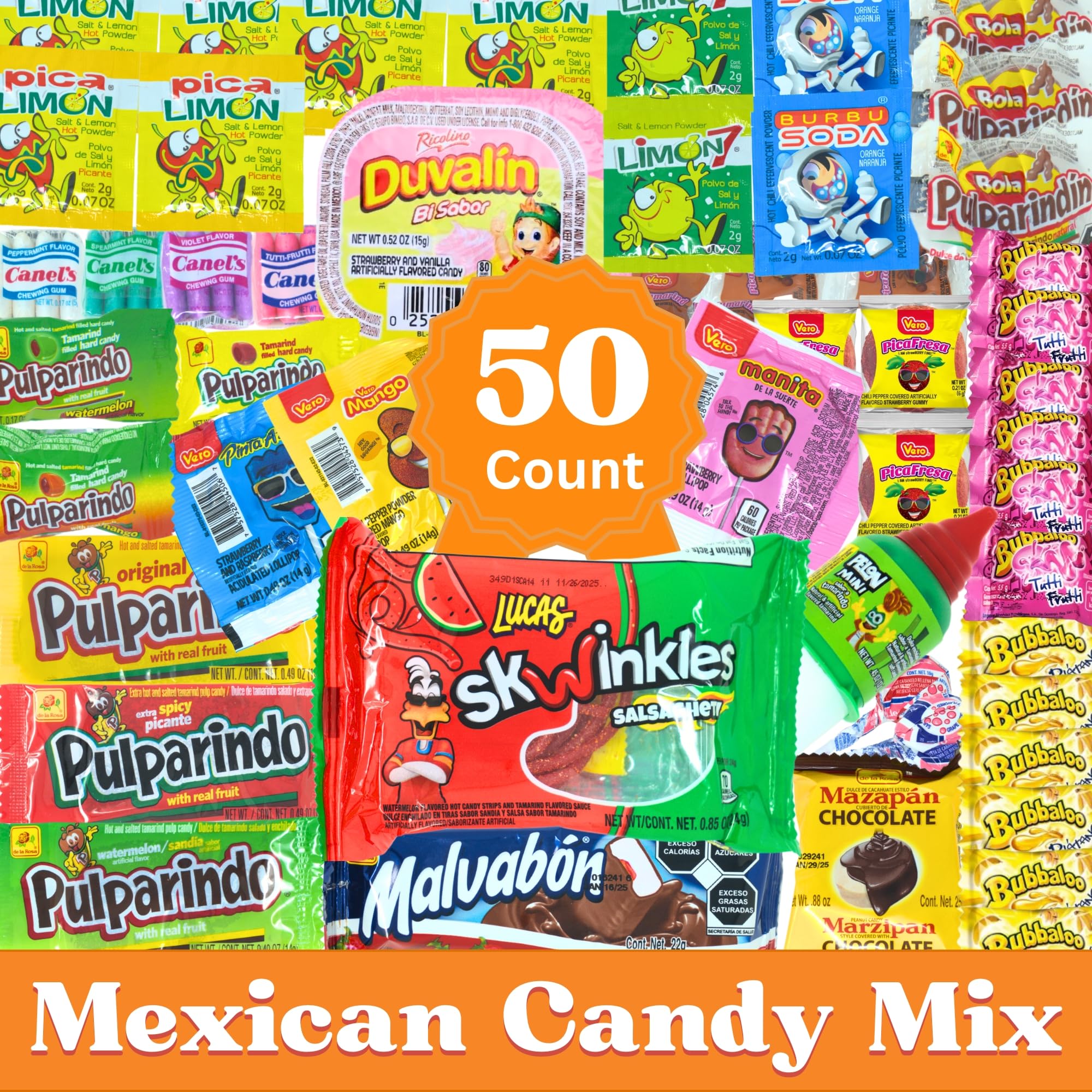 Mua Mexican Candy Variety Pack 50 pieces, Authentic Dulces Mexicanos ...