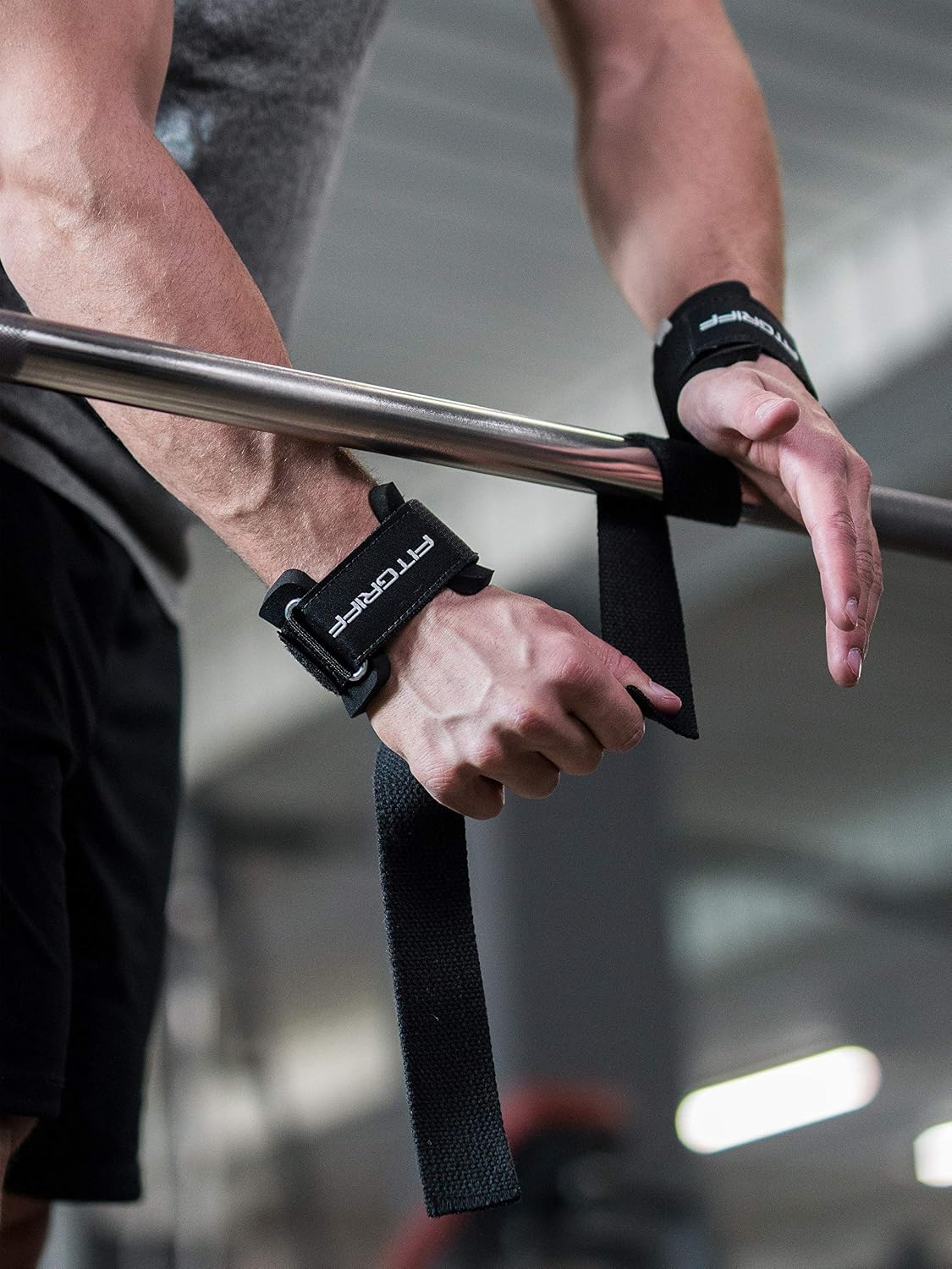 Fitgriff® Lifting Straps + Wrist Support Padding – Comfort Gym Straps ...
