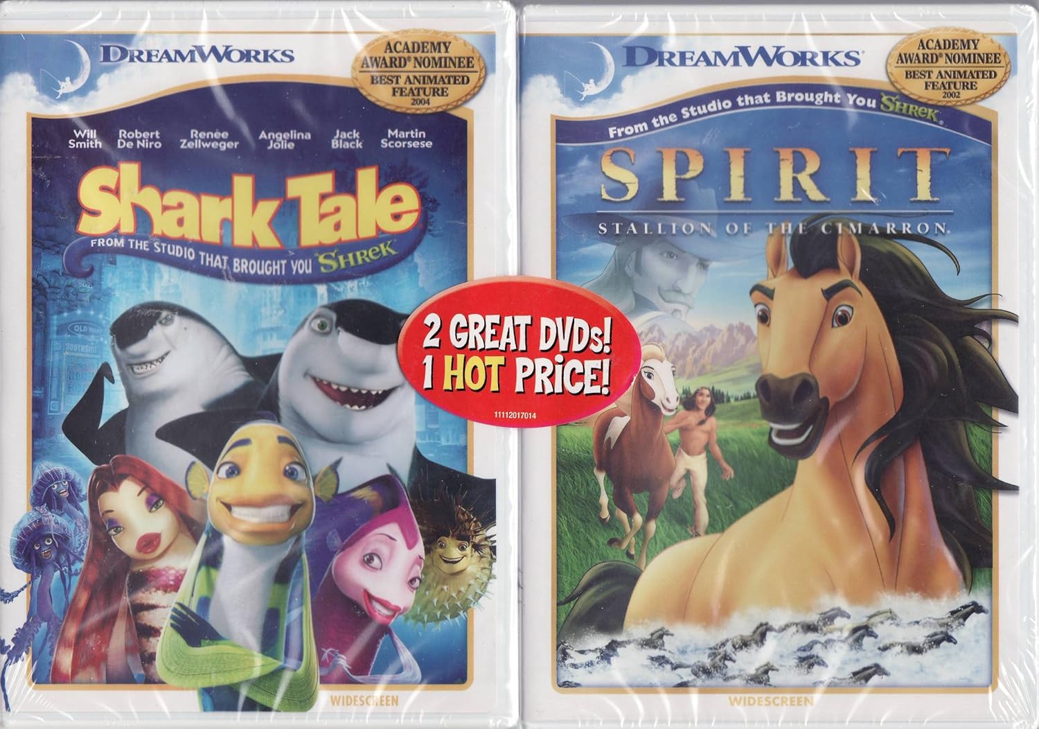 Amazon.com: Shark Tale (Widescreen) DVD / Spirit Stallion of Cimarron ...