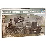 Trumpeter 05523 Modellbausatz 12,8cm PAK 44 Waffenträger Krupp 1 ...
