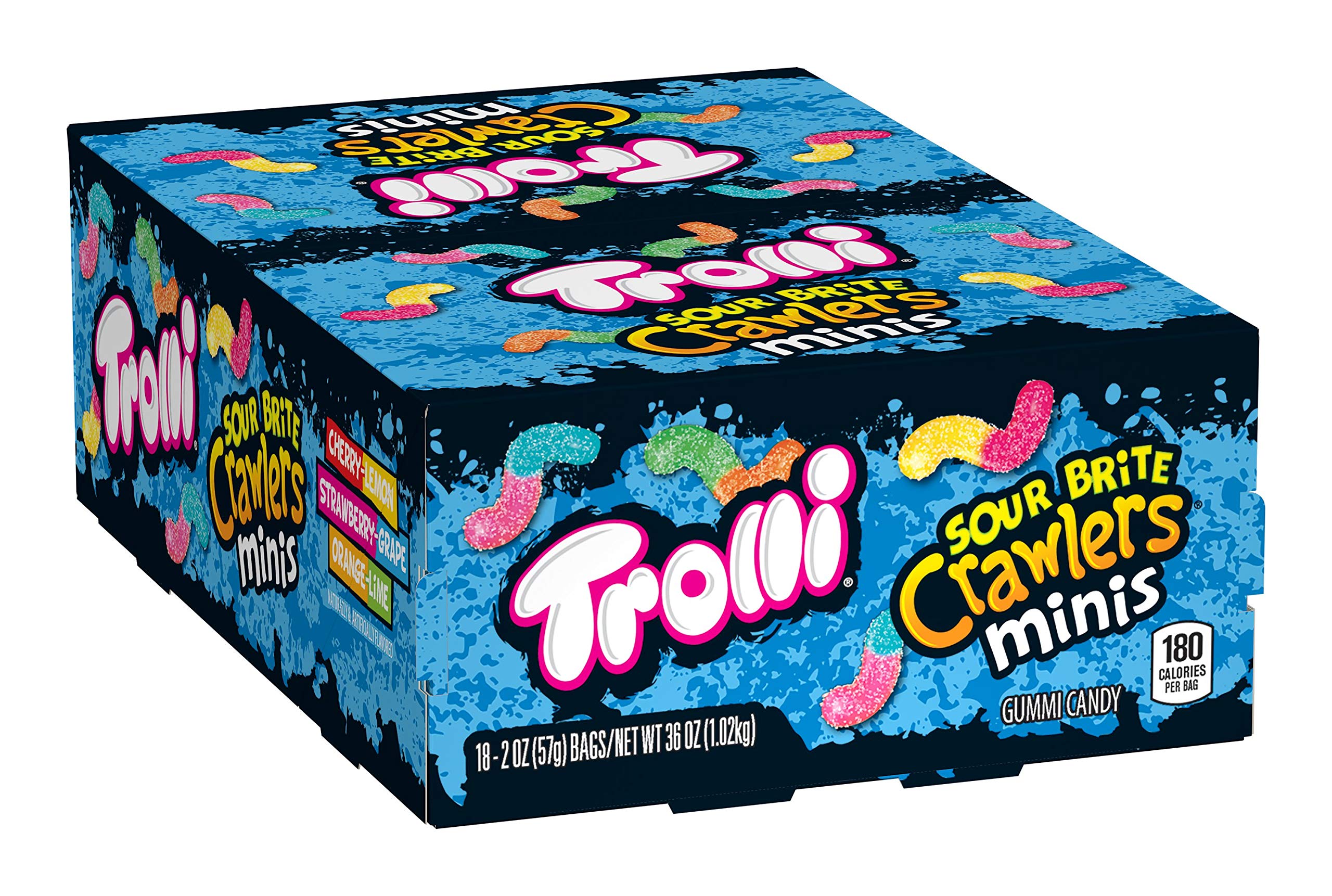 Amazon.com : Trolli Sour Brite Crawlers Gummy Candy, Very Berry, 5 ...