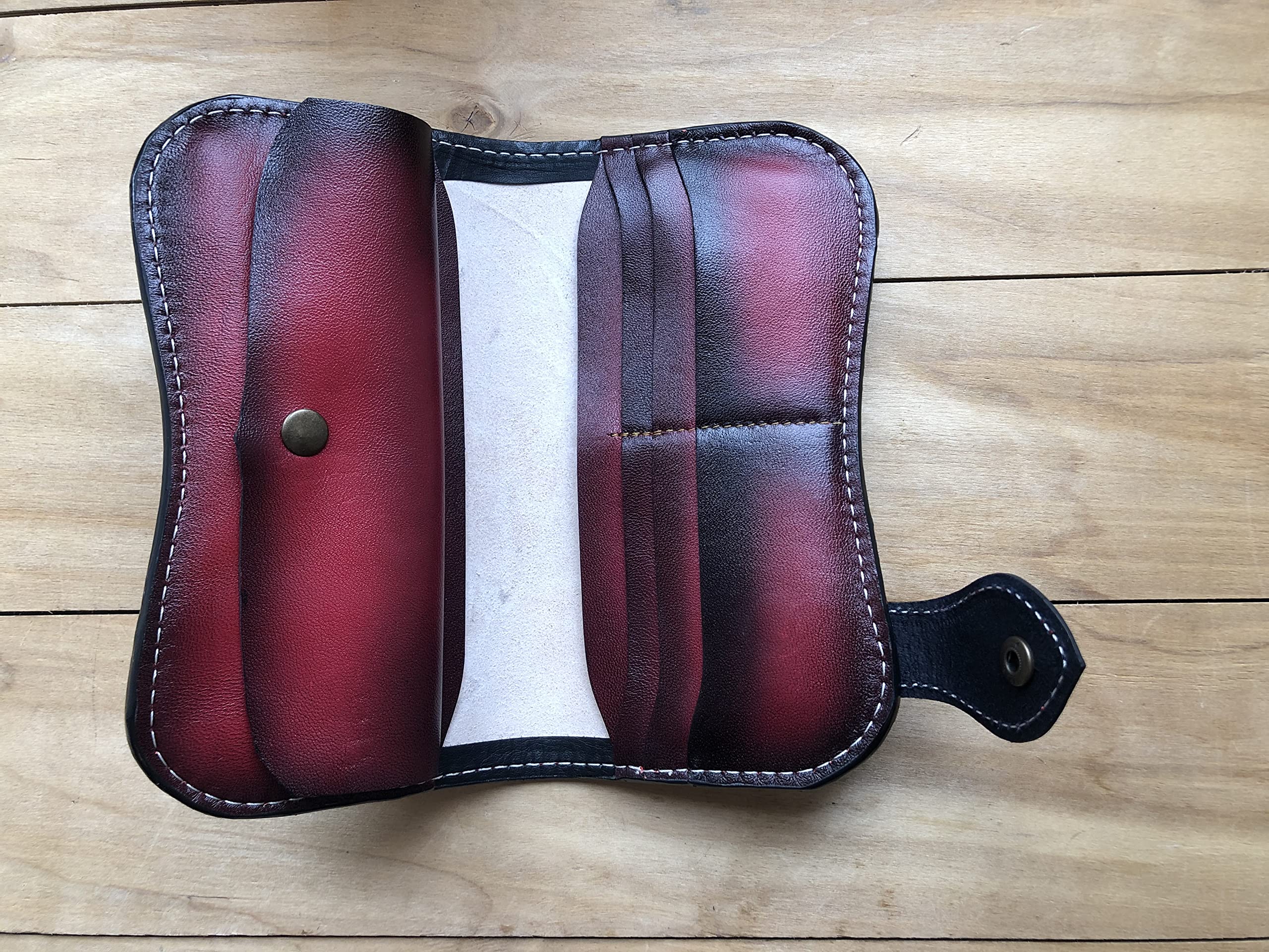 Mua Leather Men's Indian Chief Skull Biker Wallet Handmade Leather ...