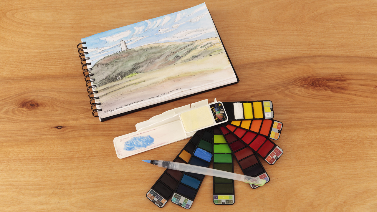 Watch Fan Pan Artist Watercolor Paint Set Product Demonstration on ...