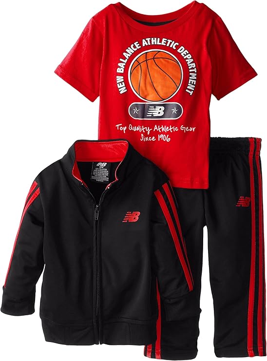 Amazon.com: New Balance Baby Boys' Three Piece Track Set: Clothing