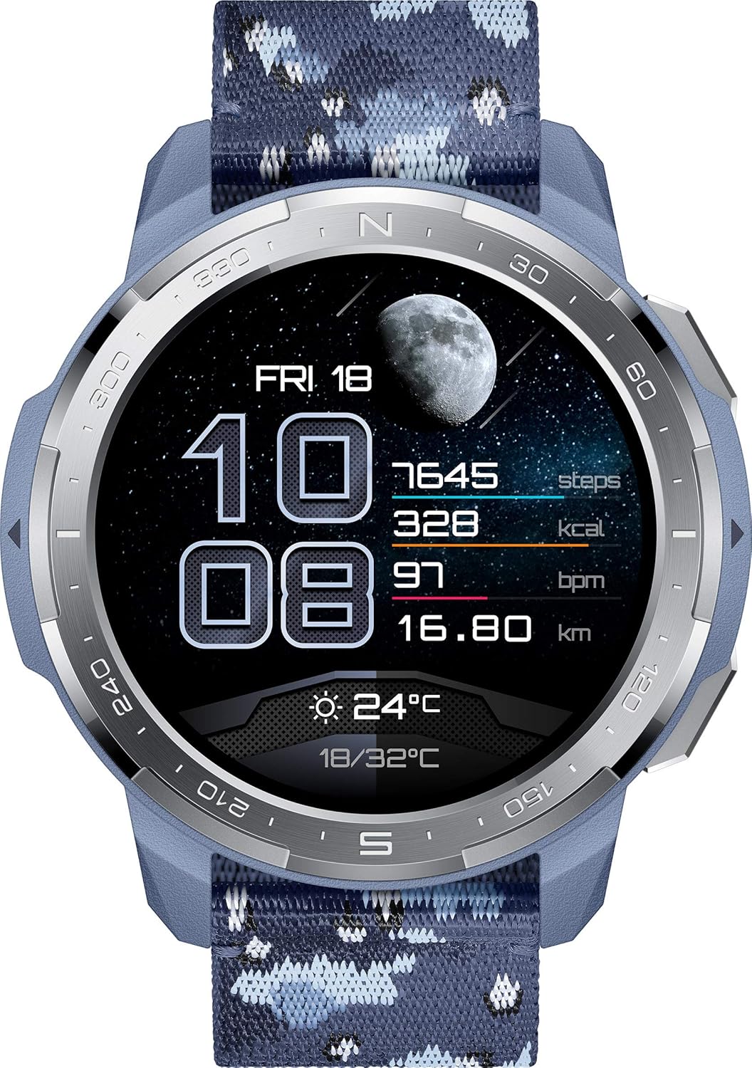 HONOR Watch GS Pro – Smartwatch Camo Blue – BigaMart
