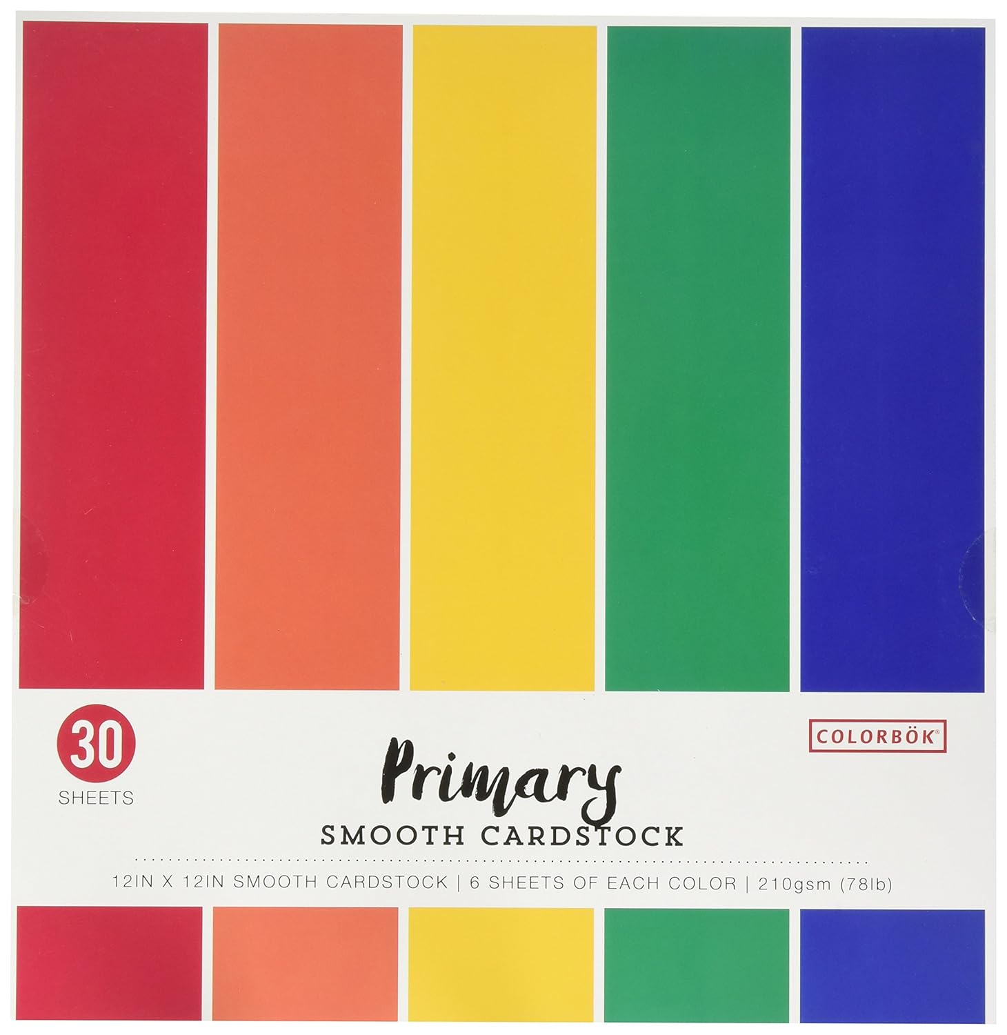 ColorBok Smooth Cardstock Paper Pad, Primary, 12" x 12": Amazon.ca ...