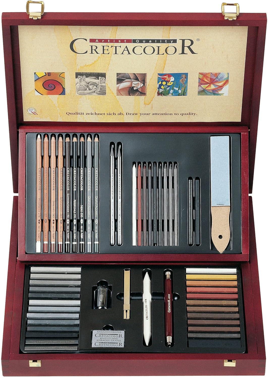 Amazon.com: Cretacolor Selection Wood Drawing Set 53Pc
