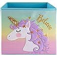 Amazon.com - LOVELY LITTLE THINGS Unicorn Storage Bins Foldable - Toy ...