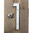 Amazon.com: 5 Inch Modern Plastic House Number, black or white building ...