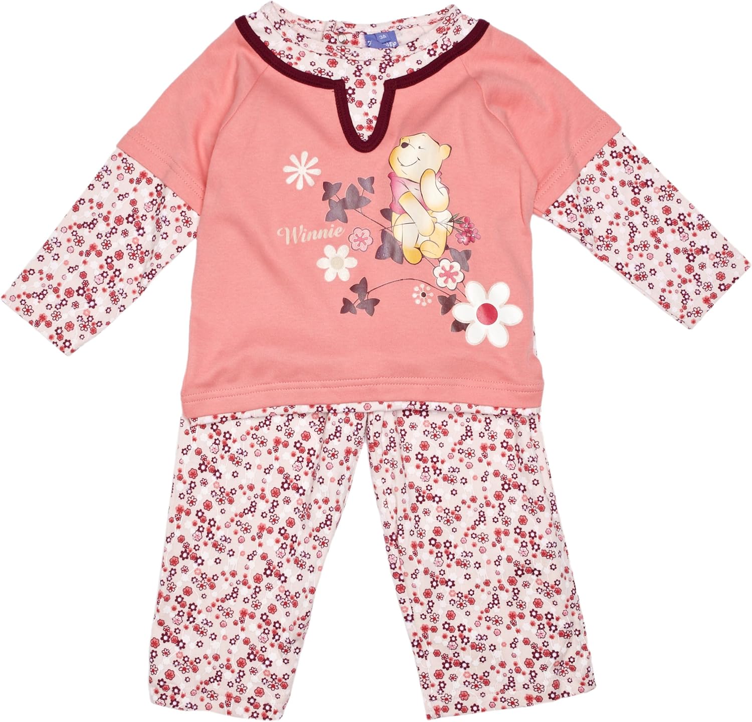 Disney Winnie The Pooh 12500 WINF Girl's Pyjamas Rose Pink 2 Years ...
