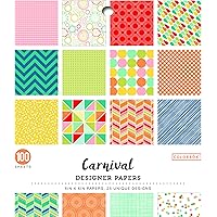 Amazon.com: Colorbok Carnival Designer Paper Pad, 6" x 6"