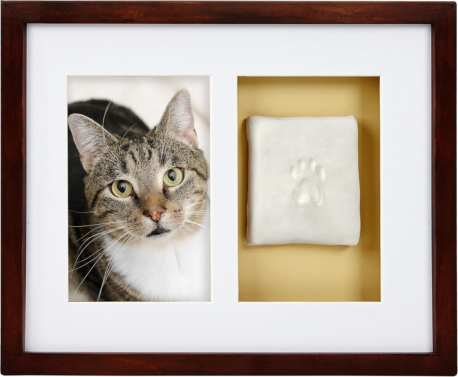 Pearhead Dog Or Cat Paw Prints Pet Wall Frame and Paw Print Kit ...