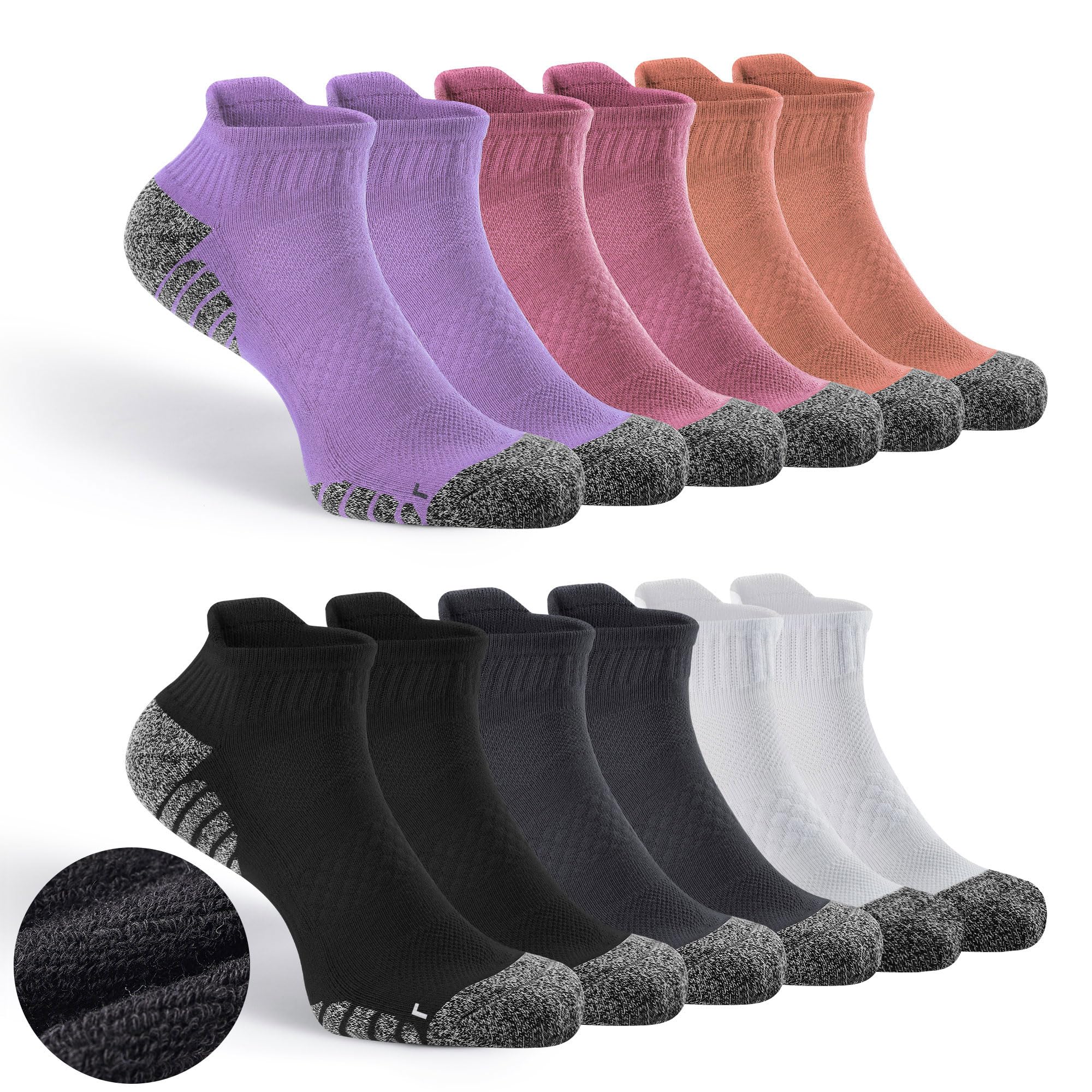 Honeysea Running Socks Womens - Ankle Socks Athletic Socks Women Low ...