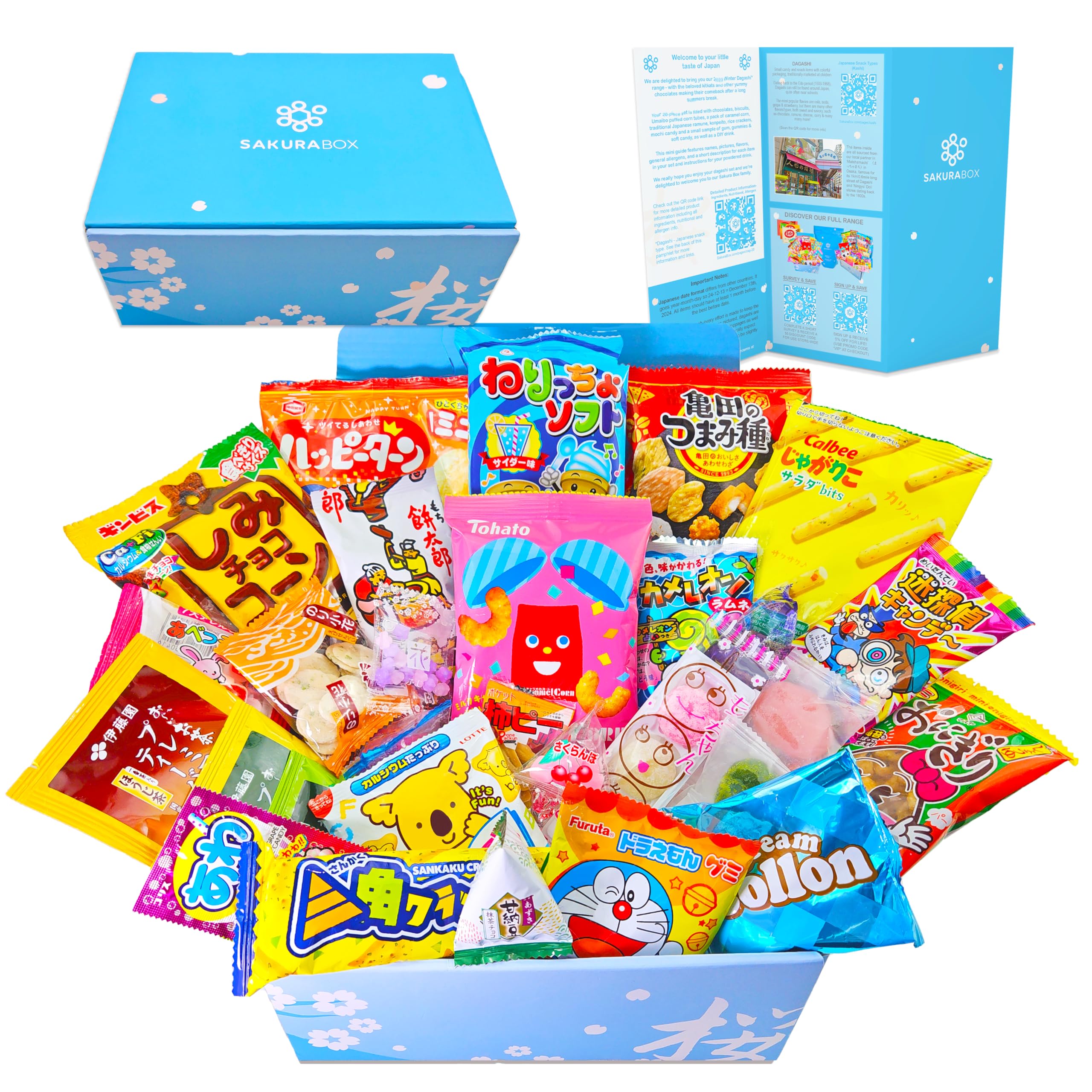Mua Sakura Box Japanese Candy & Snacks Okashi Share Pack, Premium ...