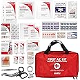First Aid Central 111-Piece Emergency Kit for Home and Travel
