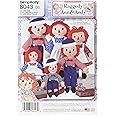 Amazon.com: Simplicity US8043OS Raggedy Ann and Andy Doll Sewing ...