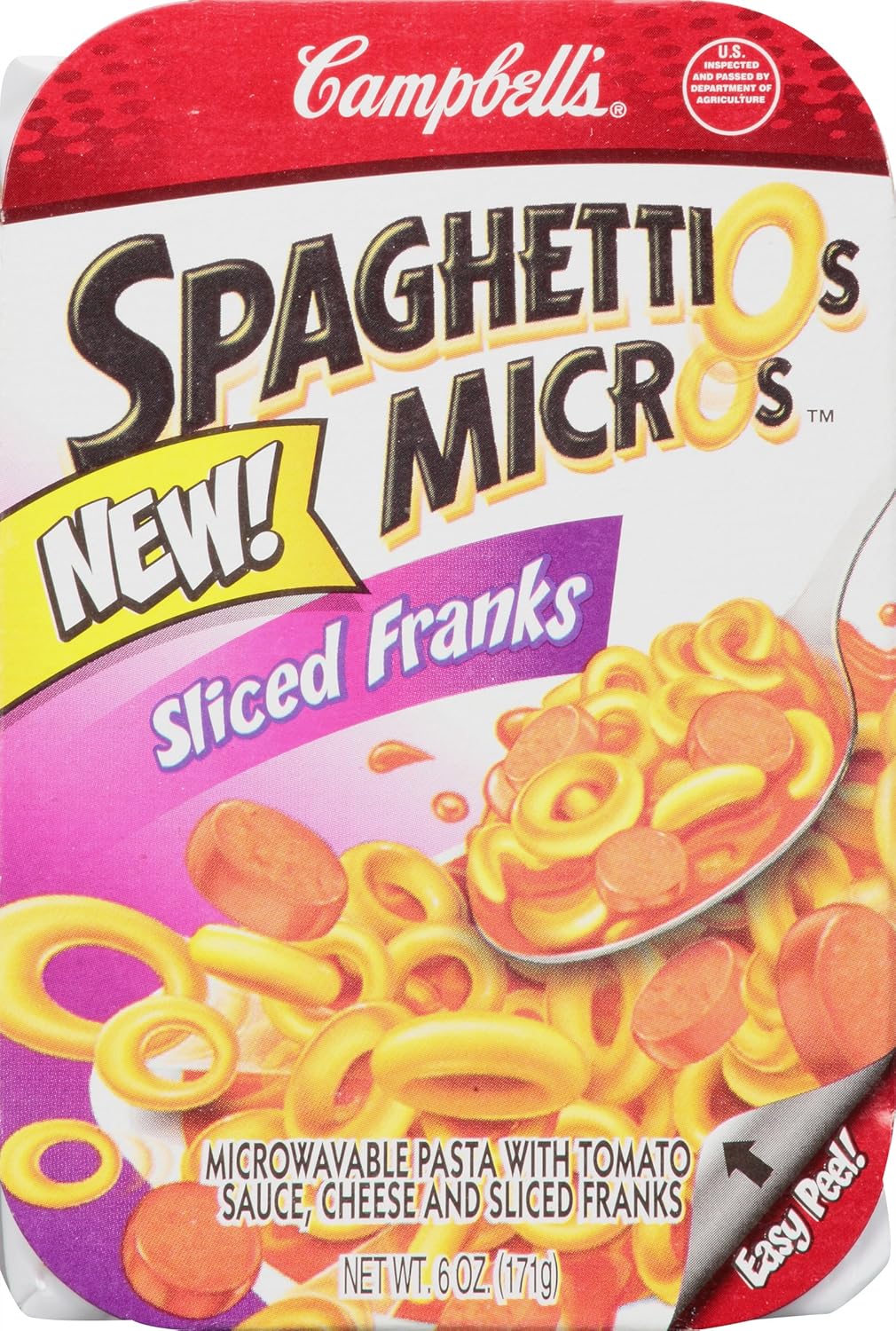 Amazon.com : SpaghettiOs MicrOs, Sliced Franks, 6 Ounce (Pack of 6 ...