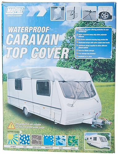 Maypole 19'-21' Superior 4 Ply Grey Breathable Caravan Cover: Amazon.co ...