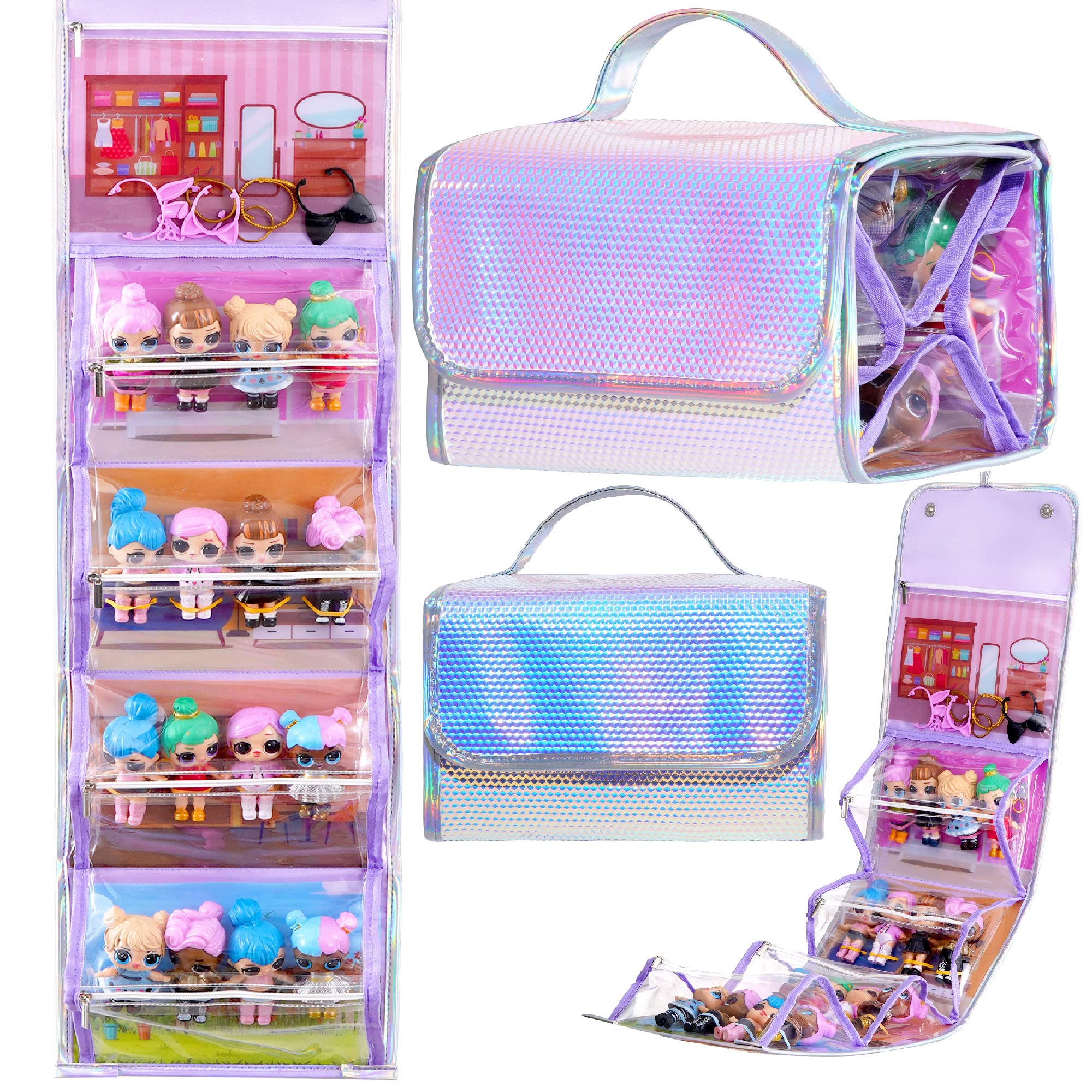 Mua Winzige Doll Storage & Display Case for Dolls Compatible with LOL ...