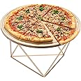 Amazon.com: MyGift 10-Inch Gold Tone Metal Pizza Stand Riser with ...