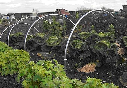 19mm Aluminium Large Garden Hoops Pack of 3 - Complete with clips ...