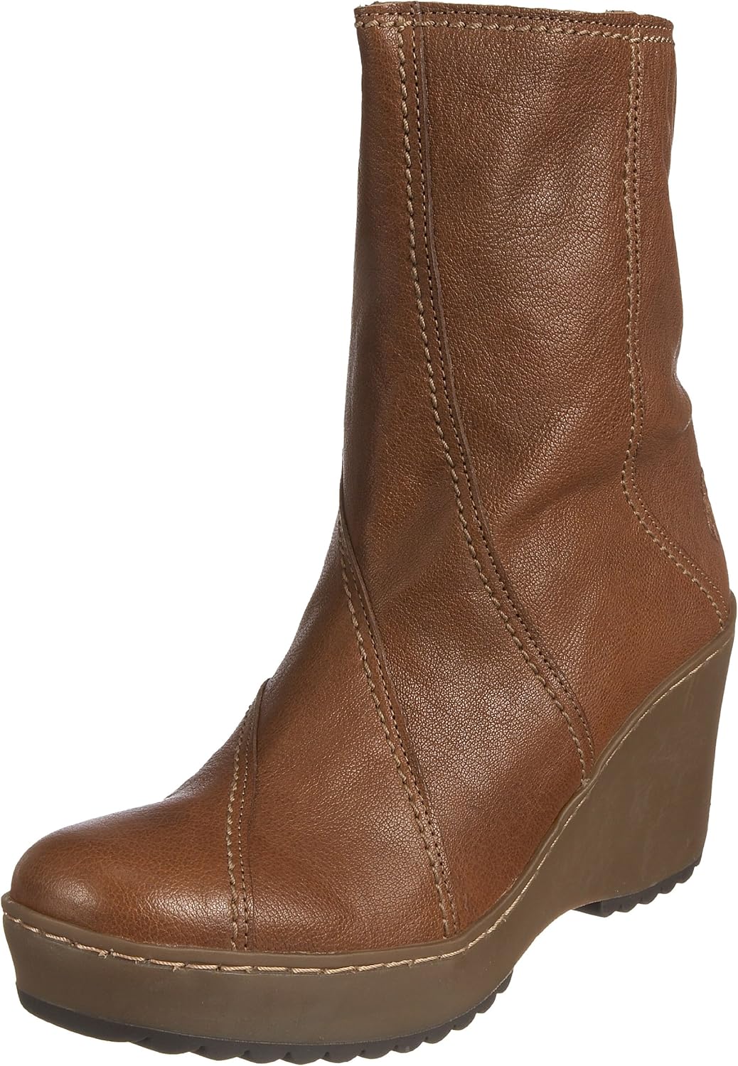 Fly London Mandy P141758006, Damen Wedge Stiefel, Keilabsatz, brown, 35 ...