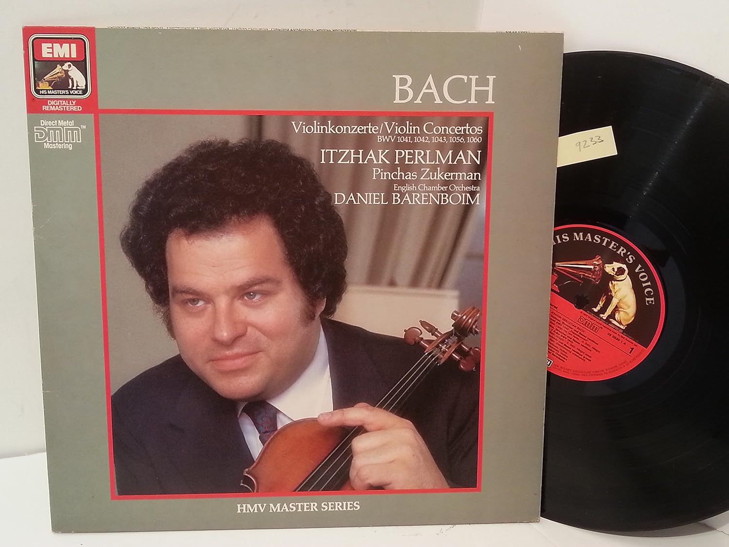 BACH, PERLMAN, ZUKERMAN, ENGLISH CHAMBER ORCHESTRA, BARENBOIM violinkonzerte/ violin concertos ...
