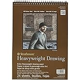 Amazon.com: Strathmore 400 Series Heavyweight Drawing Paper Pad, Top ...