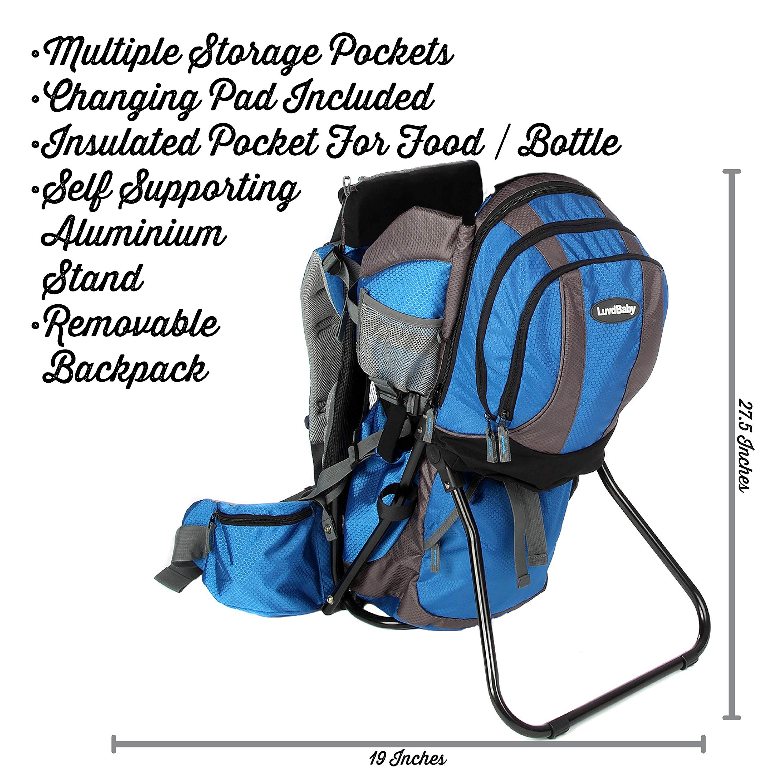 Luvdbaby Premium Baby Backpack Carrier with Removable Backpack - 2 in 1 ...