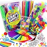 Amazon.com: Arts and Crafts Supplies Kit for Kids - Boys and Girls Age ...