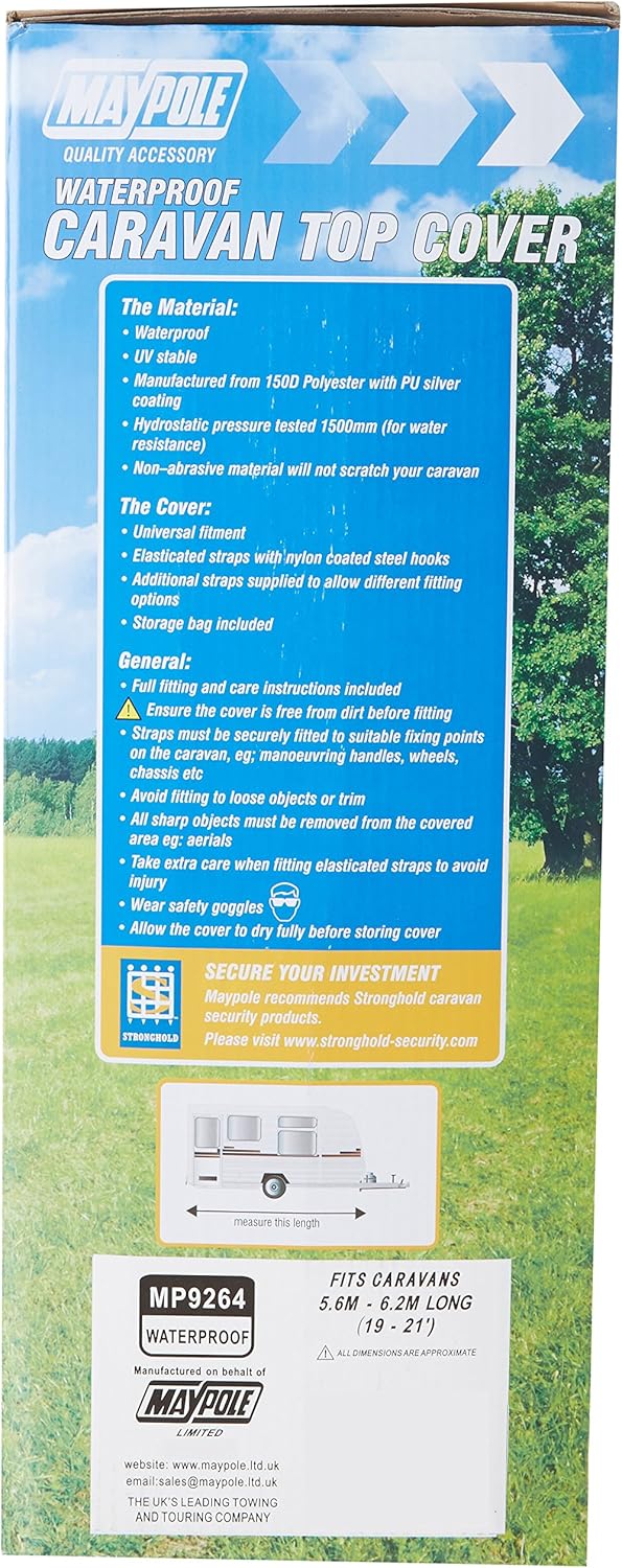 RV Parts & Accessories Motors Maypole 9264 Caravan Top Cover Fits 5.6-6 ...