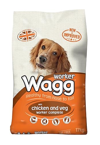 Wagg Complete Worker Dry Mix Dog Food Chicken & Vegetables, 17kg ...