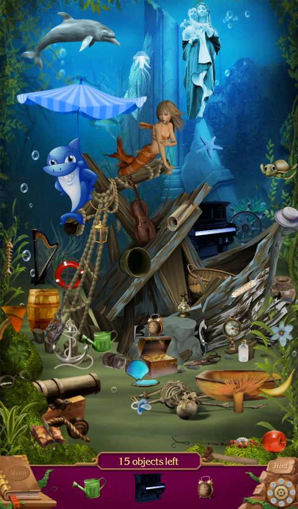 Hidden Objects Ocean Secrets & 3 puzzle games:Amazon.com:Appstore for ...