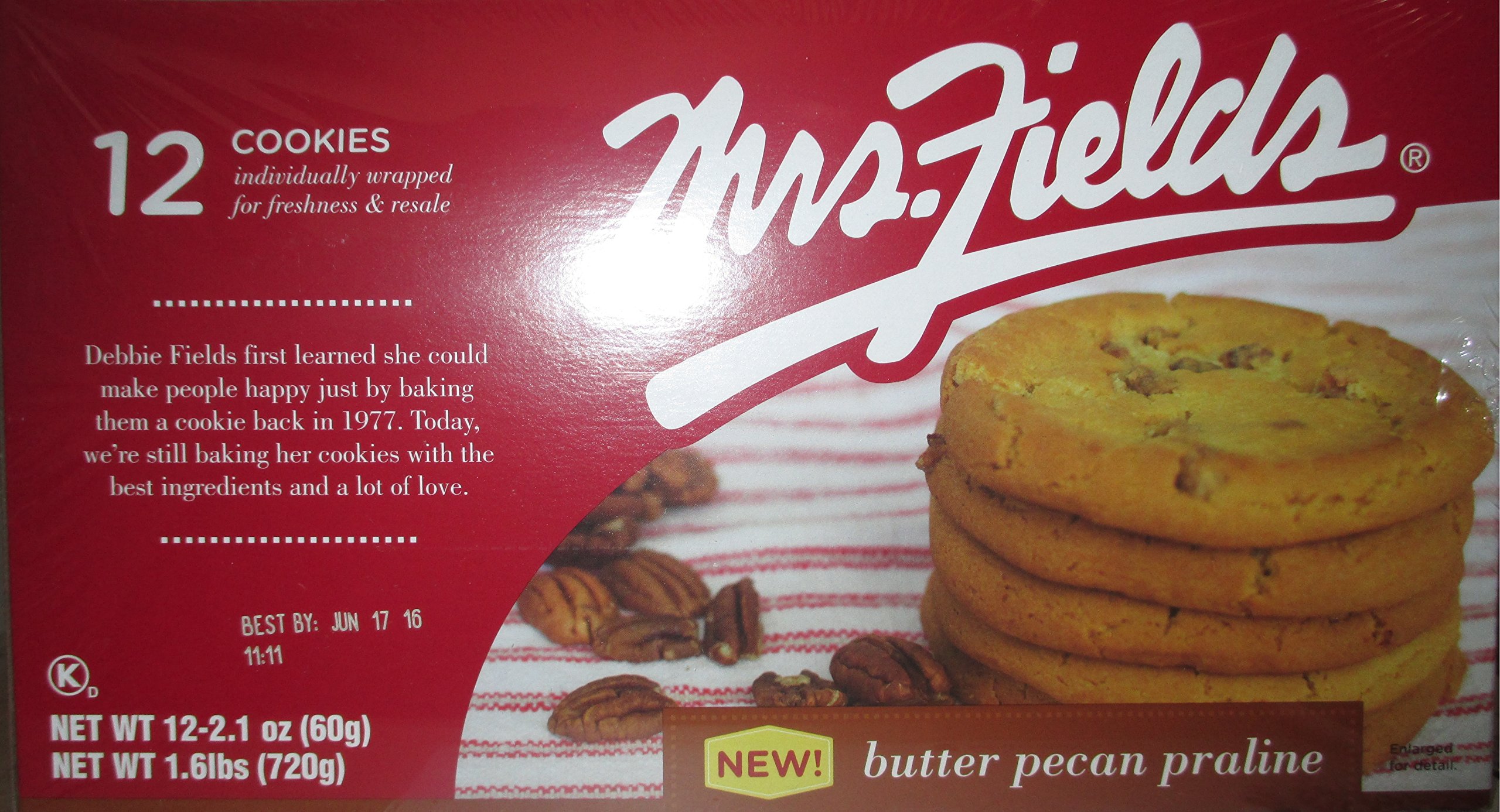 Amazon.com: Mrs. Fields White Fudge Brownie Cookies, 12 count (2.1 oz ...