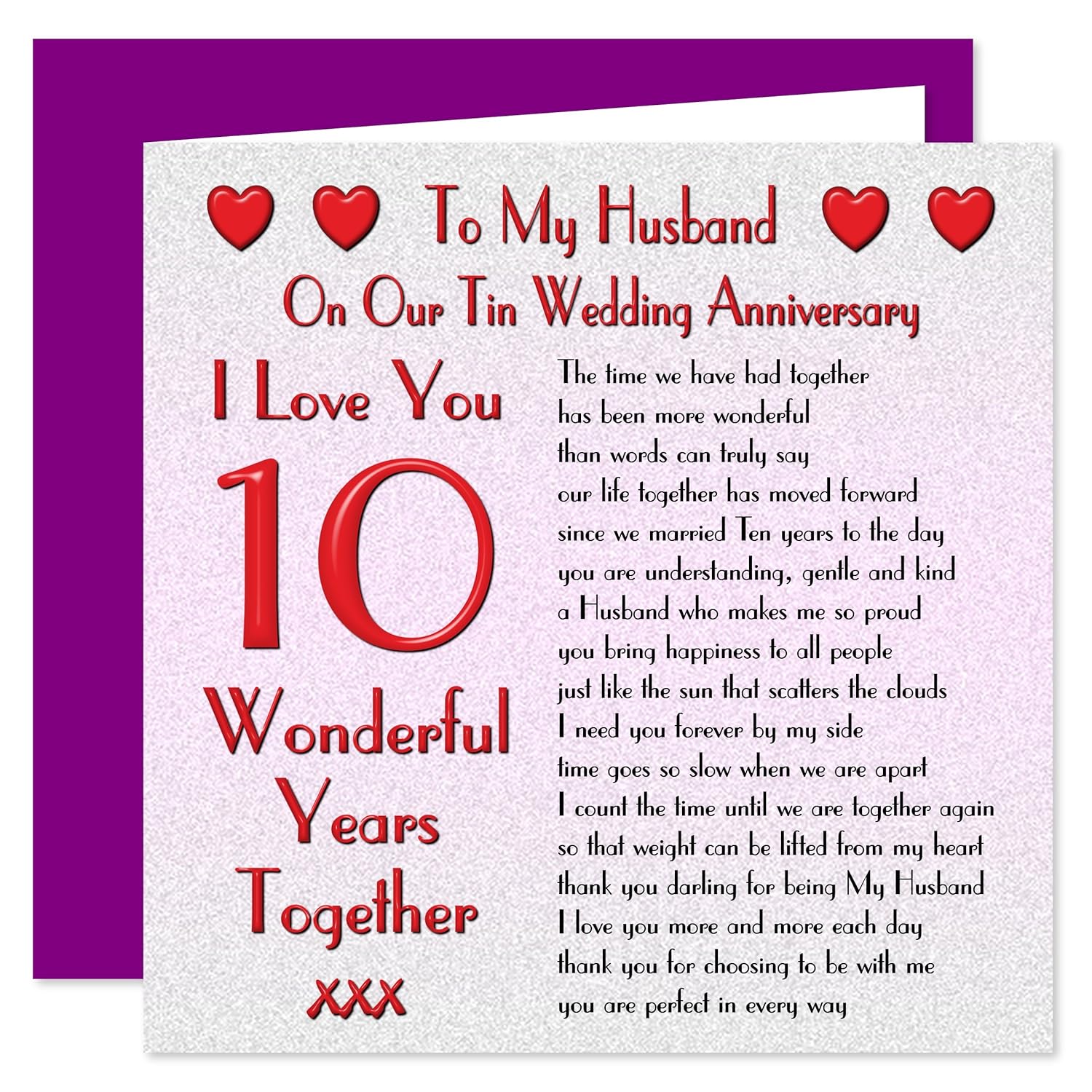 10th Year Wedding Anniversary Message For My Husband