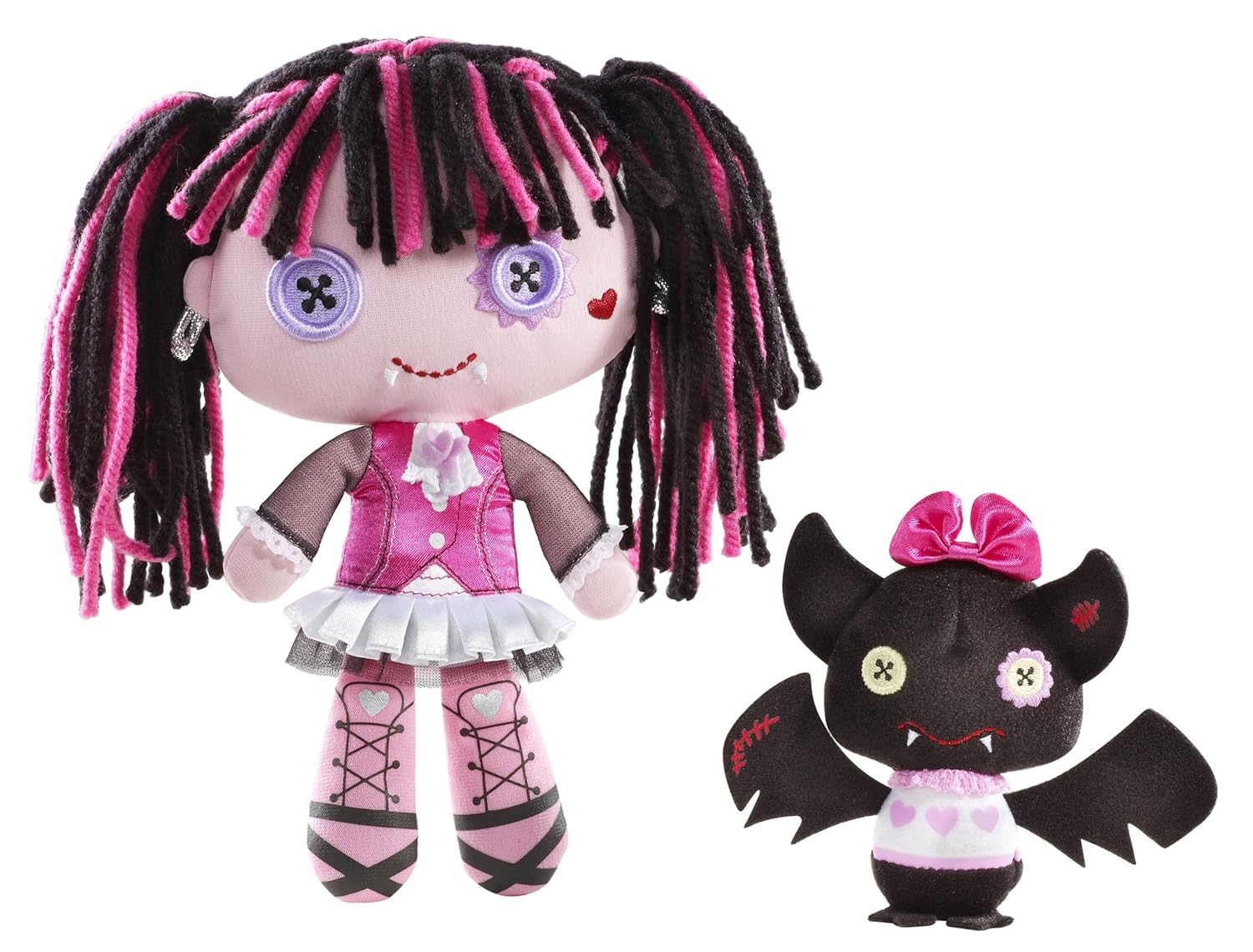 Monster High Friends Draculaura and Count Fabulous Plush Doll: Amazon ...