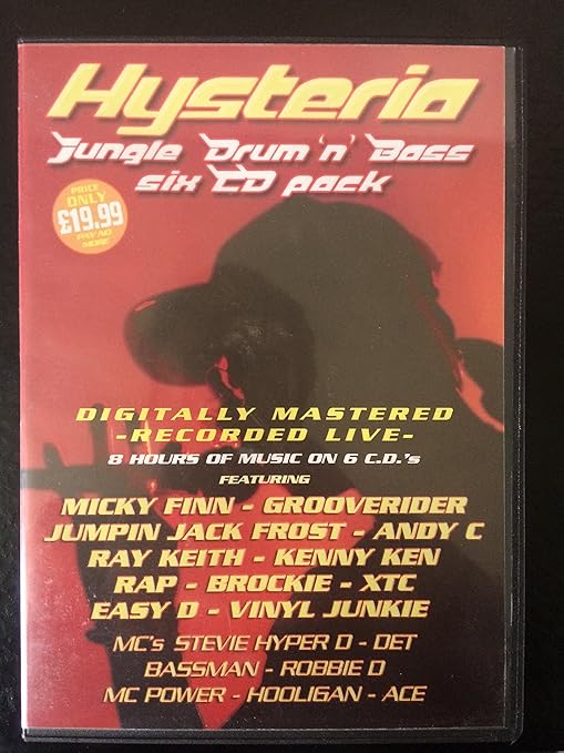 Hysteria 10 [Audio CD] Jungle / Drum n Bass 6 CD rave pack: Amazon.co ...