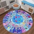 Amazon.com: AKASISRUG Kids Play Rug Fluffy ABC Educational Rug Round 47 ...