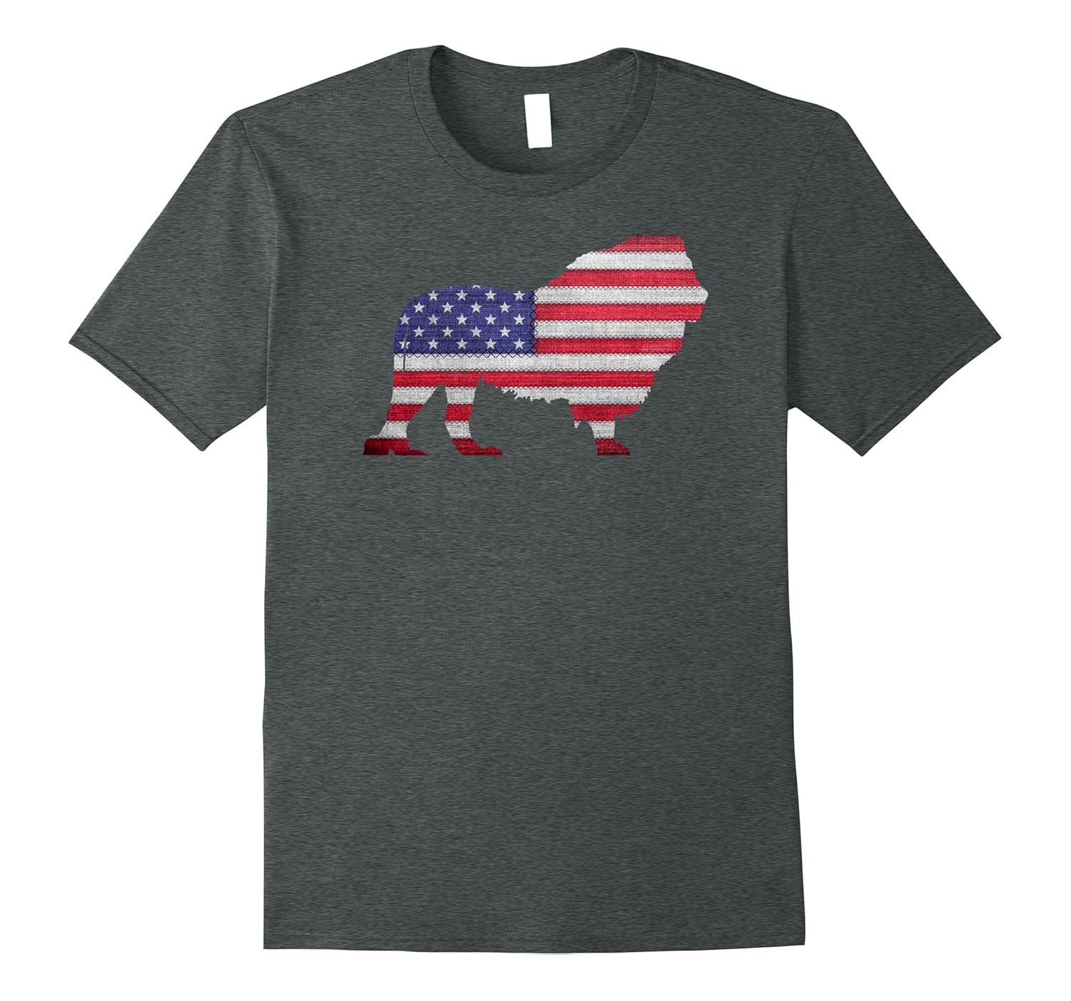 Patriotic Lion American Flag Embroidery T-Shirt-4LVS – 4loveshirt