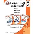 Learning Essentials Kindergarten: Math, Reading, Writing, Three Books ...