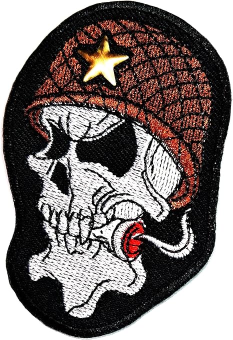 Amazon.com: Nipitshop Patches Major Death Patch Iron on Sew Army Skull ...