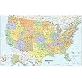 Amazon.com: WallPops WPE99074 World Dry Erase Map, Multicolor : Office ...