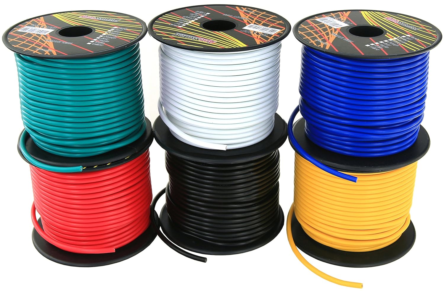 16 Gauge Ga 6 Rolls of 100 Feet (600 ft total) Copper Clad Aluminum ...