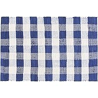 Amazon.com: GLAMBURG Cotton Buffalo Check Plaid Rugs Washable ...